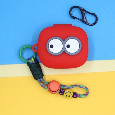 适用红米Redmi Buds 6活力版蓝牙耳机保护套BudsSE/5潮酷个性可爱萌卡通大眼睛开心手绳挂饰6PLAY硅胶软壳