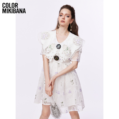 MIKIBANA米可芭娜甜酷减龄小众设计新款约会出街连衣裙M32OD1222