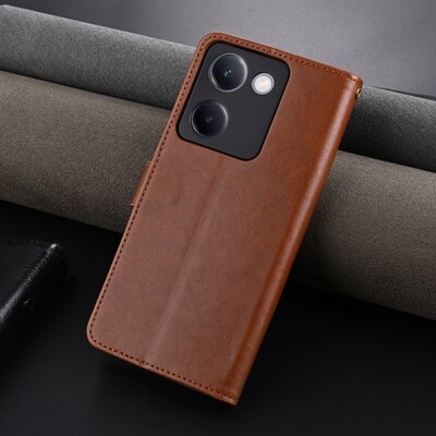 翻盖保护套适用VIVOV2313A手机壳6.38英寸VIVOY100皮夹外壳翻盖vivi丫100膜V1VOYIOO插卡ⅤivoYLOO全包voviY1