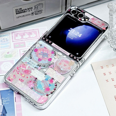 古早甜点蛋糕滴胶折叠手机壳