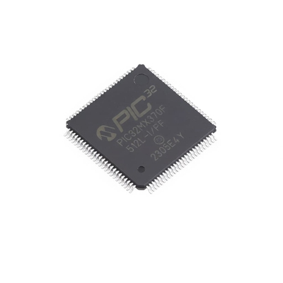 原装正品 PIC32MX370F512L-I/PF TQFP-100 32位微控制器