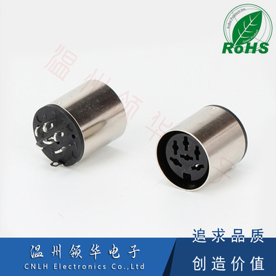 大键盘大D头插头 DSCT-6-07M DIN 插座 S端子6针 五芯插座 6P母头