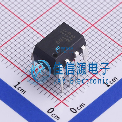 逻辑输出光耦 6N136 EVERLIGHT(亿光) DIP-8 全新原装5kV