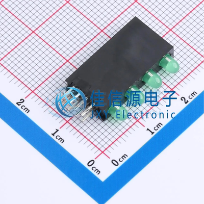 LED灯座 WP934SB/4GD Kingbright DIP-8-2.54mm绿色2V~2.4V 10mA