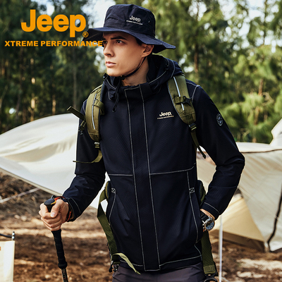 Jeep Xtreme Performance户外高端男士两层冲锋衣外套J212094019
