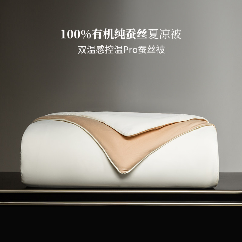 正宗100%纯蚕丝夏被夏季单双人冰丝滑可水洗空调被双面凉感薄被子