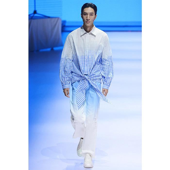 CHENGGUANG WANG 牛仔渐变长裤
