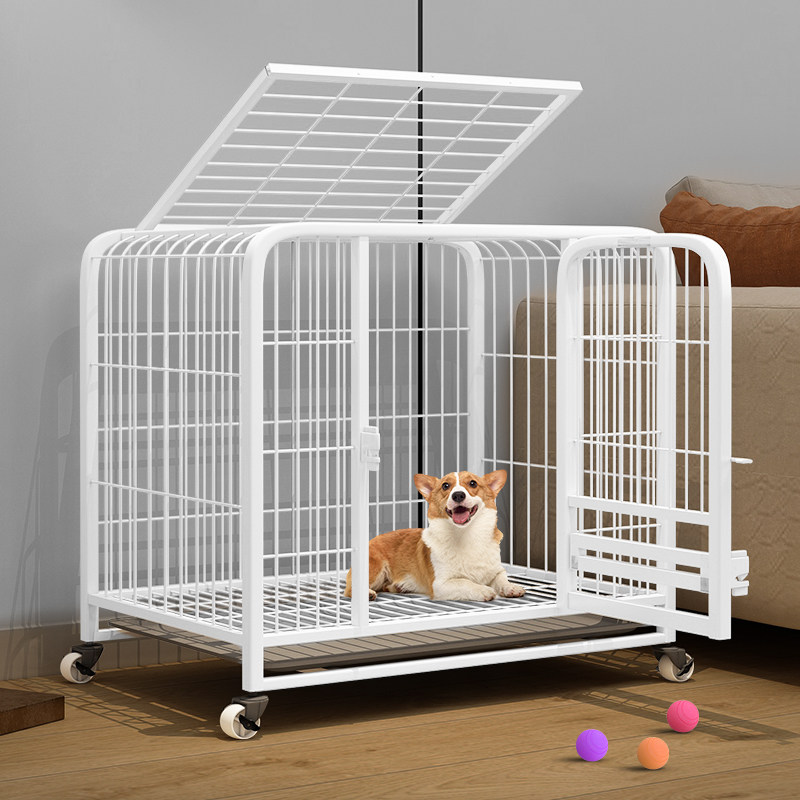 小型犬狗笼子宠物狗笼泰迪柴犬柯基比熊法斗犬带厕所中型犬狗笼子