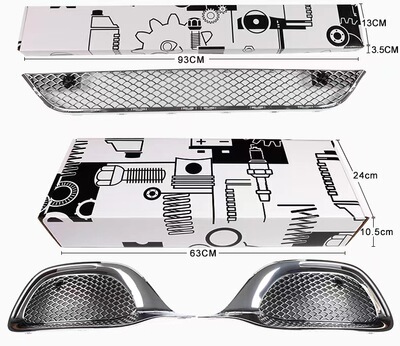 适用于奔驰迈巴赫 S级 S480 S580 S680中网前脸改装迈巴赫套件