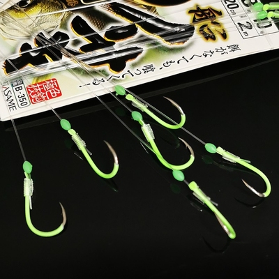 船钓真鲷夜光钩沙沙麦碳线串钩