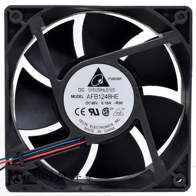 AFB1248HE-ROO 台达DELTA 12038 48V 0.18A 12CM/厘米 静音风扇