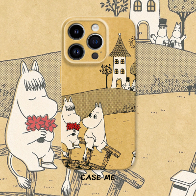 Moomin姆明送花适用iphone17/16pro苹果18Promax华为P90/P80/MATE80/MATE70/vivox300/X200/X100/S50手机壳