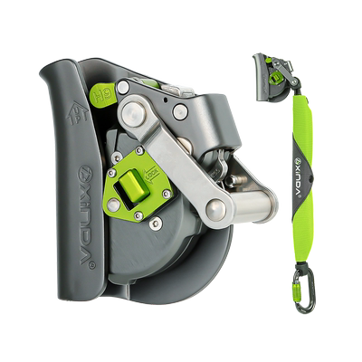 欣达三代H系列游龙圆齿防坠器缓冲包锁扣套装高空保护器止坠器