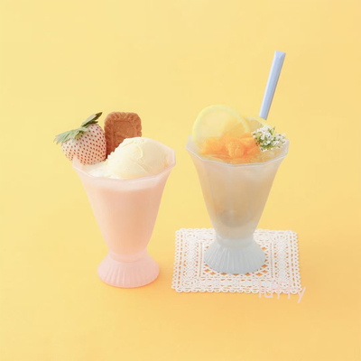 日本francfranc夏季小清新甜品杯玻璃杯饮料杯