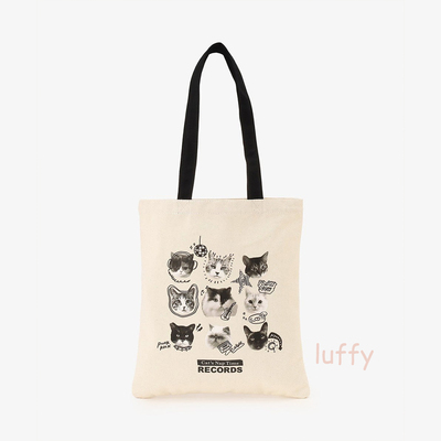 日本afternoontea插画师合作款猫咪帆布袋环保袋