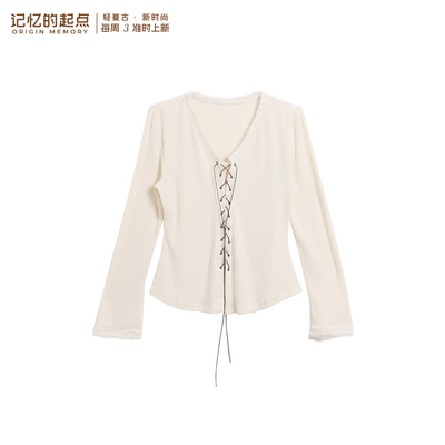 记忆的起点V领针织衫70AC38627