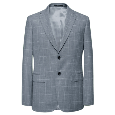 堡尼商务休闲修身西服套装