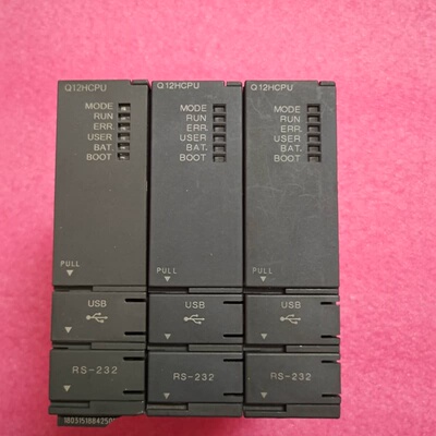 三菱Q12HCPU，功能包好，成色如图，图片上第一个下沿边有--议价