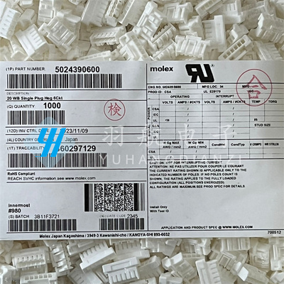 一个Molex连接器502439-0600