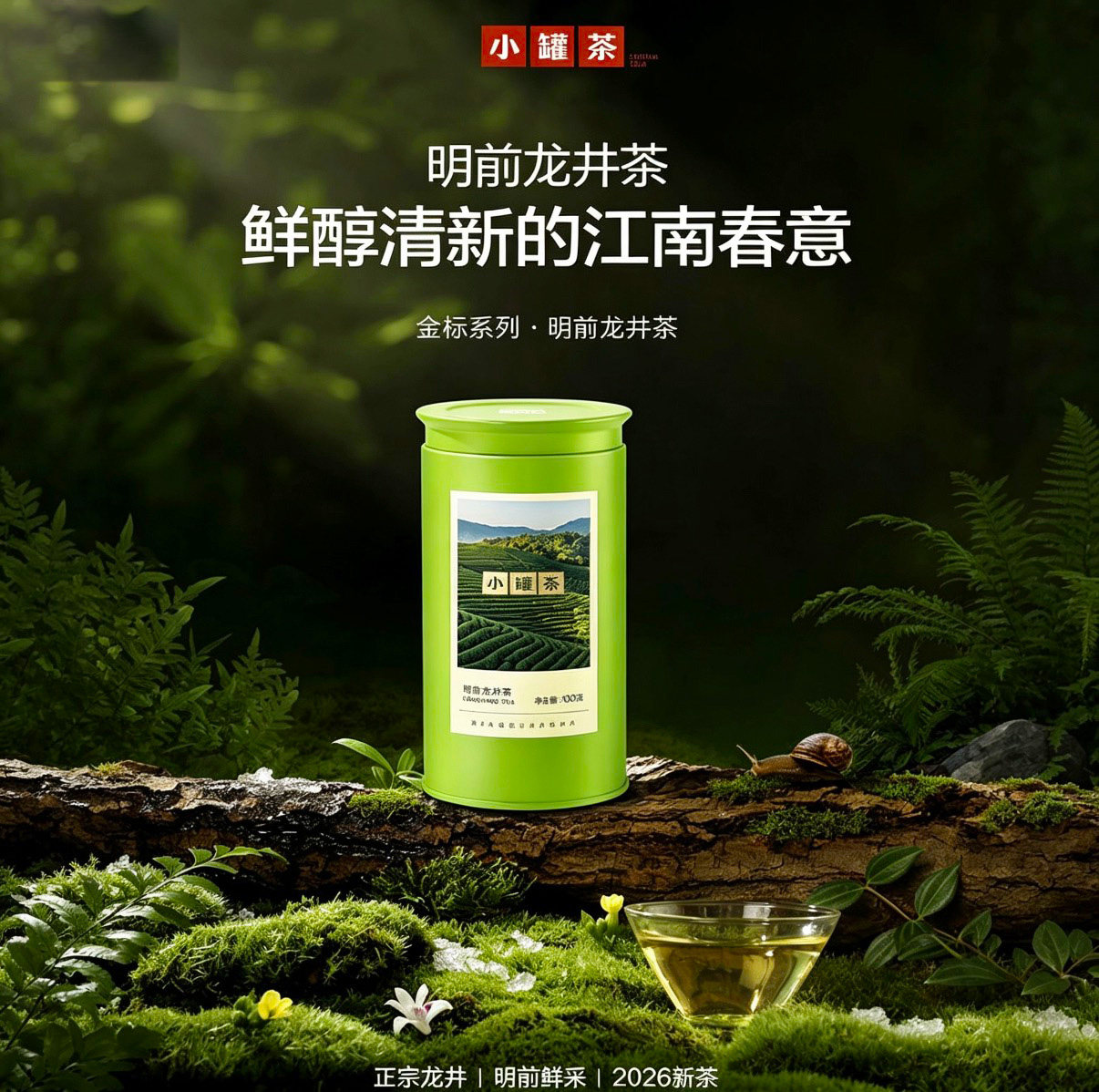 【2026春茶】小罐茶 钱塘春茶  明前龙井茶75g