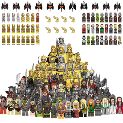 中国积木拼插积木指环王