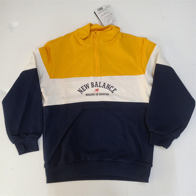 New Balance 儿童半拉链套头卫衣7CA32022-YW