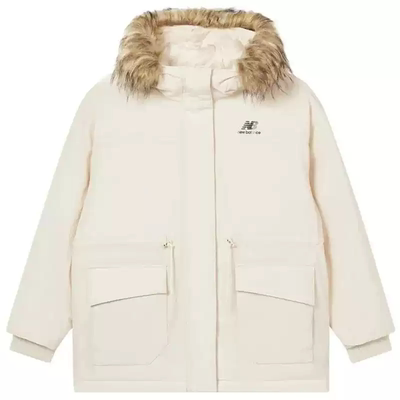 NEW BALANCE女款休闲连帽鸭绒保暖羽绒服AWJ23330-TCM