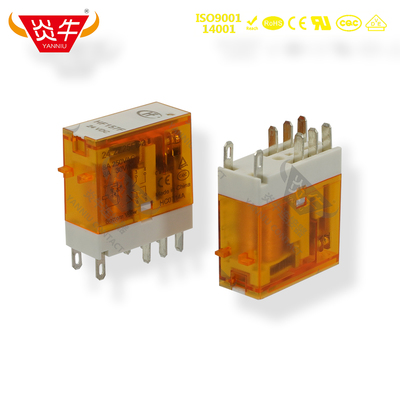 工业继电器双刀宏发24v