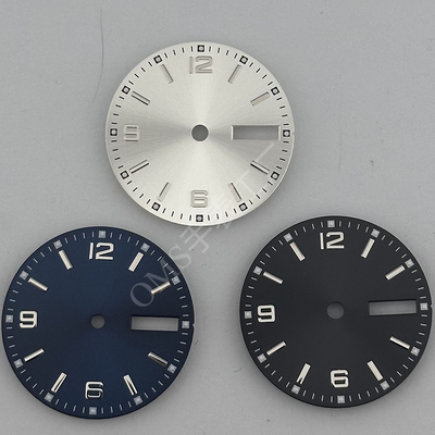 28.53mm改装适用NH35/NH36表盘双日历机芯款潜水表手表配件