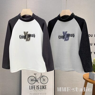 卡芙恰恰儿童韩版中领德绒发热衫