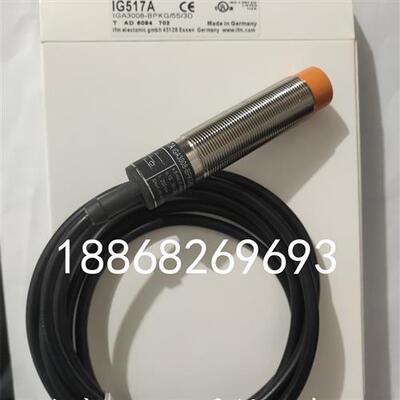 全新现货易福门电感式接近开关IG517A IGA3008-BPKG/55/3D传感器