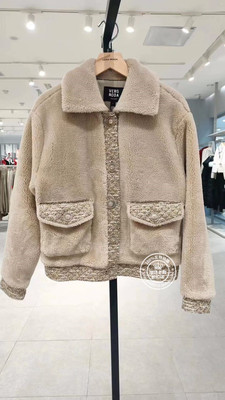 VM国内代购驼色翻领小香风人造毛外套女 3231J9004