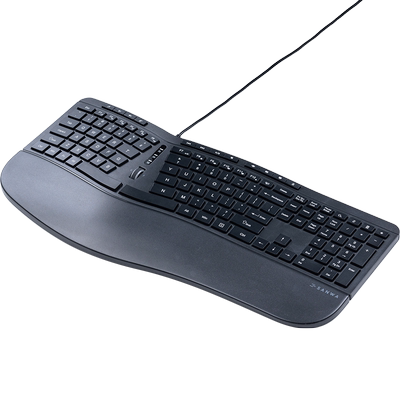 日本SANWA人体工学键盘