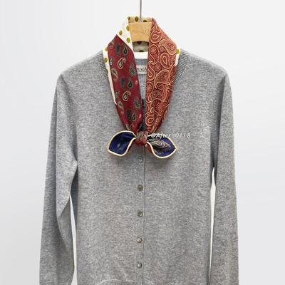 双面异色桑蚕丝真丝羊毛丝巾围巾