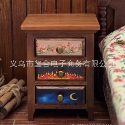 跨境新Feyre Archeron Chest of Drawers Dollhouse抽屉柜娃娃屋