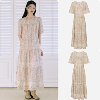 韩国正品代购 26夏 Thursday Island 淑女碎花连衣裙 T264MOP275W