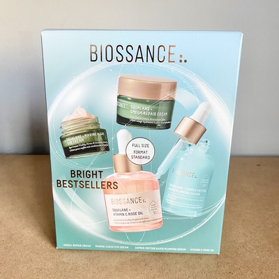 Biossance 玫瑰面油30ml+眼霜5ml+蓝铜精华15ml+面霜15ml四件套装