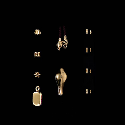 三诚出品「设计师」系列三通佛头背云弟子珠隔片侧挂线束文玩配饰