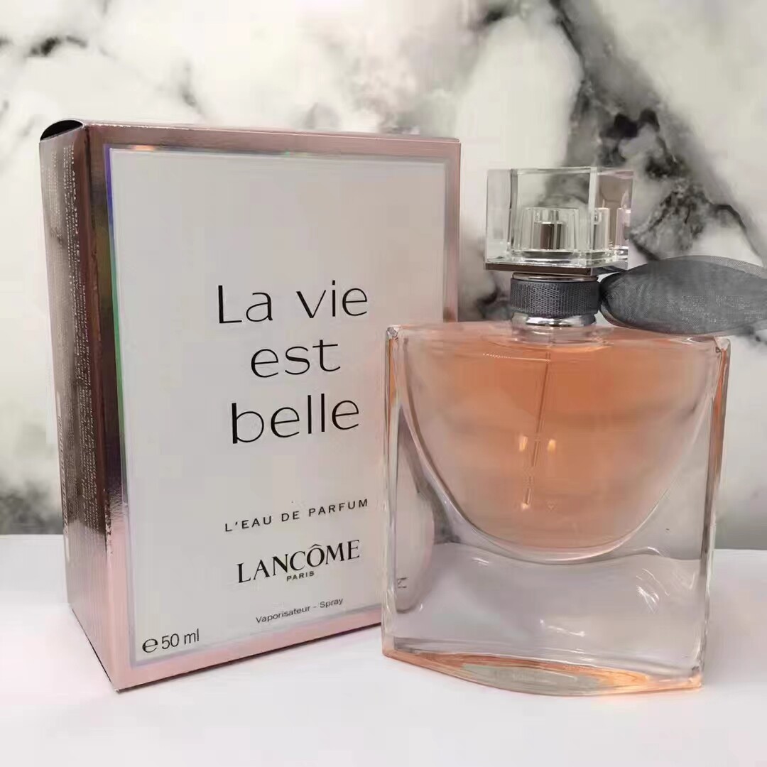 法国Lancome兰蔻美丽人生经典浓香水女士50ml花果灰丝带持久现货