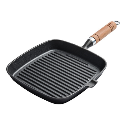Cast Iron Square Grill Pan + Grilling, Frying, Sauteing