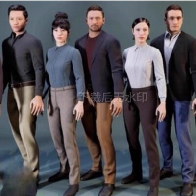 UE5虚幻5.2-5.6 Modular Formal Clothing Metahuman 现代服装