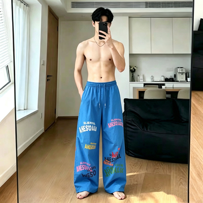 现货足夏季男女轻薄速干运动休闲裤6666p40