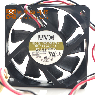AVC 6cm 12V 0.1A F6015B12LY 6015 电脑CPU 监控电源 超静音风扇