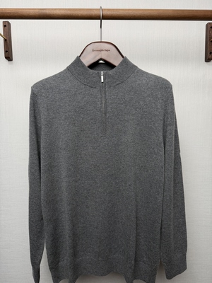 男士体恤衫，康赛妮小山羊绒纱线，14.5微米14针加密织法质感软糯