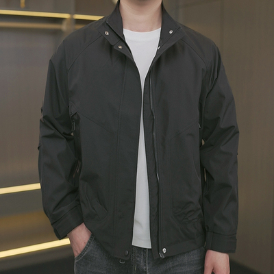 春秋立领夹克防风时尚宽松外套