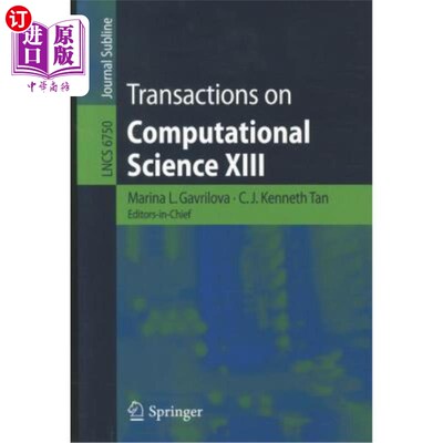 海外直订Transactions on Computational Science XIII 计算科学汇刊13