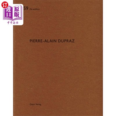 海外直订Pierre-Alain Dupraz: De aedibus 59 皮埃尔-阿兰·杜普拉兹：德·艾迪布斯 59
