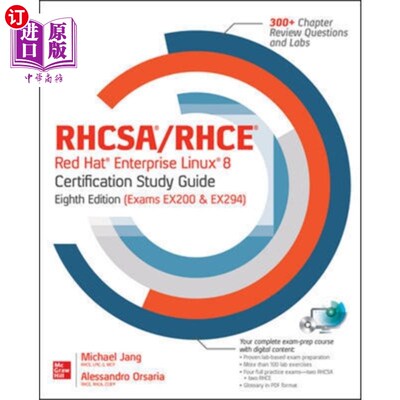 海外直订RHCSA Red Hat Enterprise Linux 9 Certification Study Guide, Eighth Edition (Exam RHCSA/RHCE Red