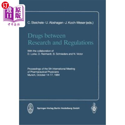 海外直订医药图书Drugs Between Research and Regulations: Proceedings of the 5th International Mee 处于研究和监管之间