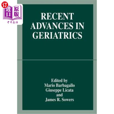 海外直订医药图书Recent Advances in Geriatrics 老年医学的新进展